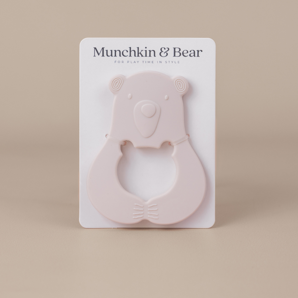 Buster the Bear Teether - Snow – Munchkin & Bear
