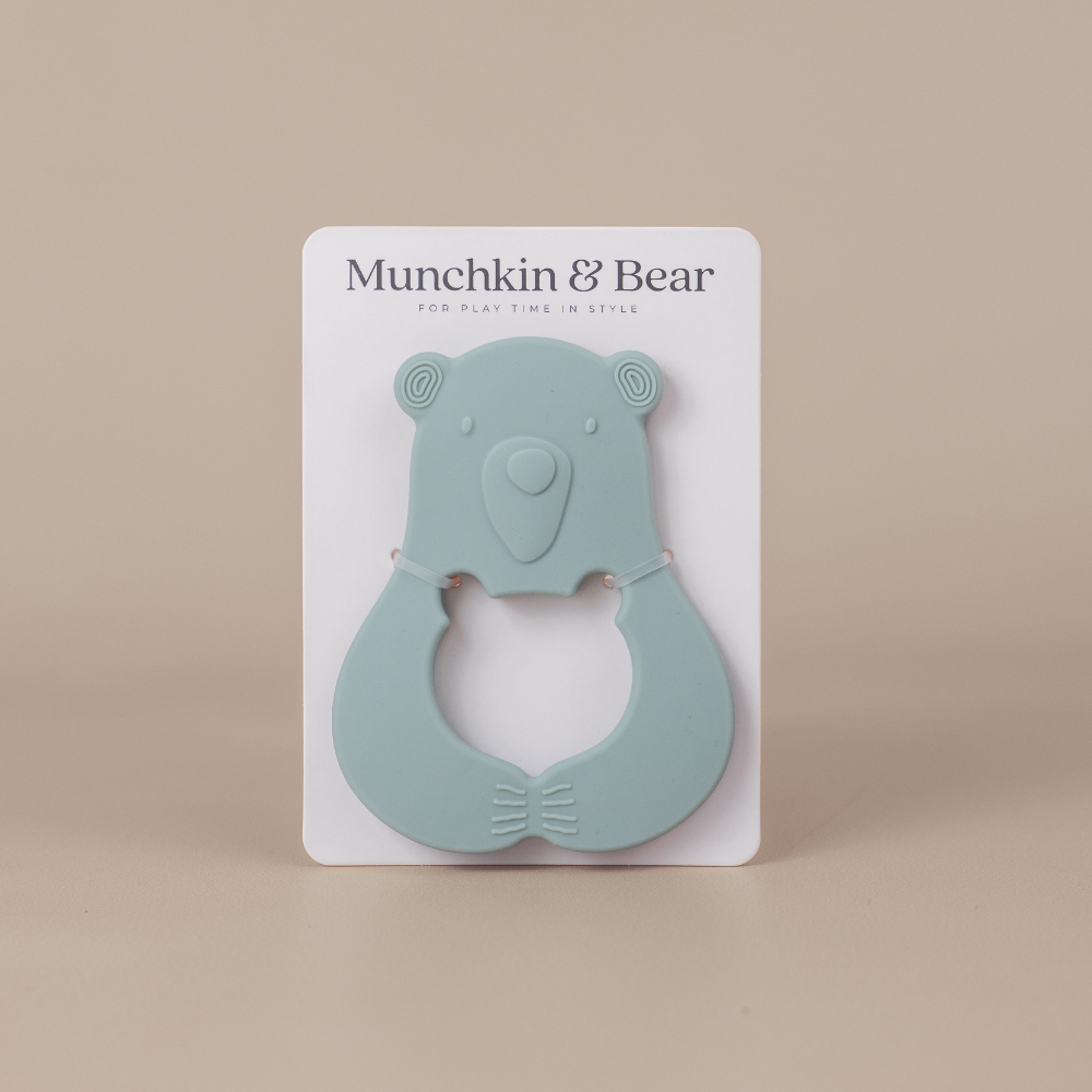 Buster the Bear Teether - Sage – Munchkin & Bear