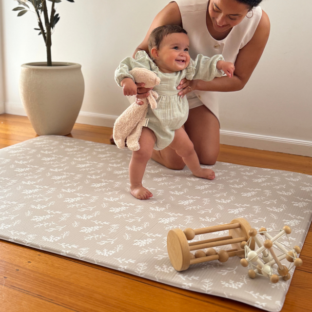 Botanical Play Mat - Almond – Munchkin & Bear